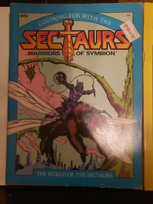 VINTAGE 1985 SECTAURS SECRETS OF THE DARK DOMAIN - MARVEL COLORING BOOK ...