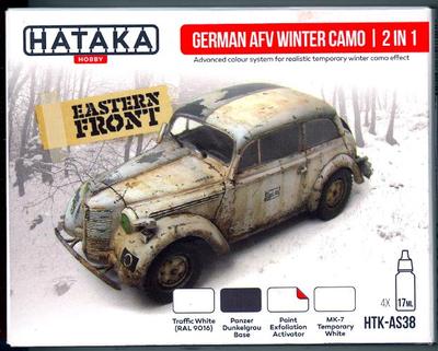 Hataka Hobby Paints GERMAN AFV WINTER CAMOUFLAGE COLORS Acrylic Paint ...