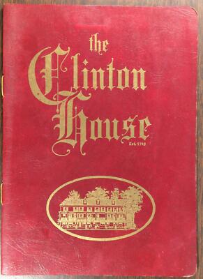 1980's Original Menu THE CLINTON HOUSE Restaurant Clinton New Jersey | eBay