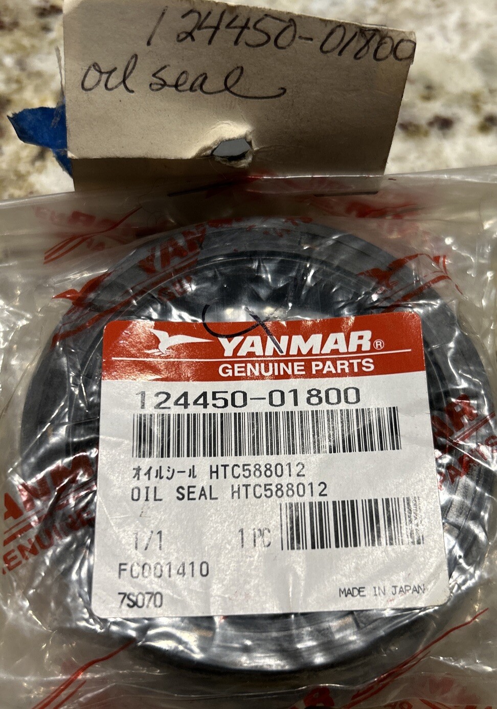 Yanmar Tractor Part 124450-01800 CRANKSHAFT SEAL for sale online | eBay