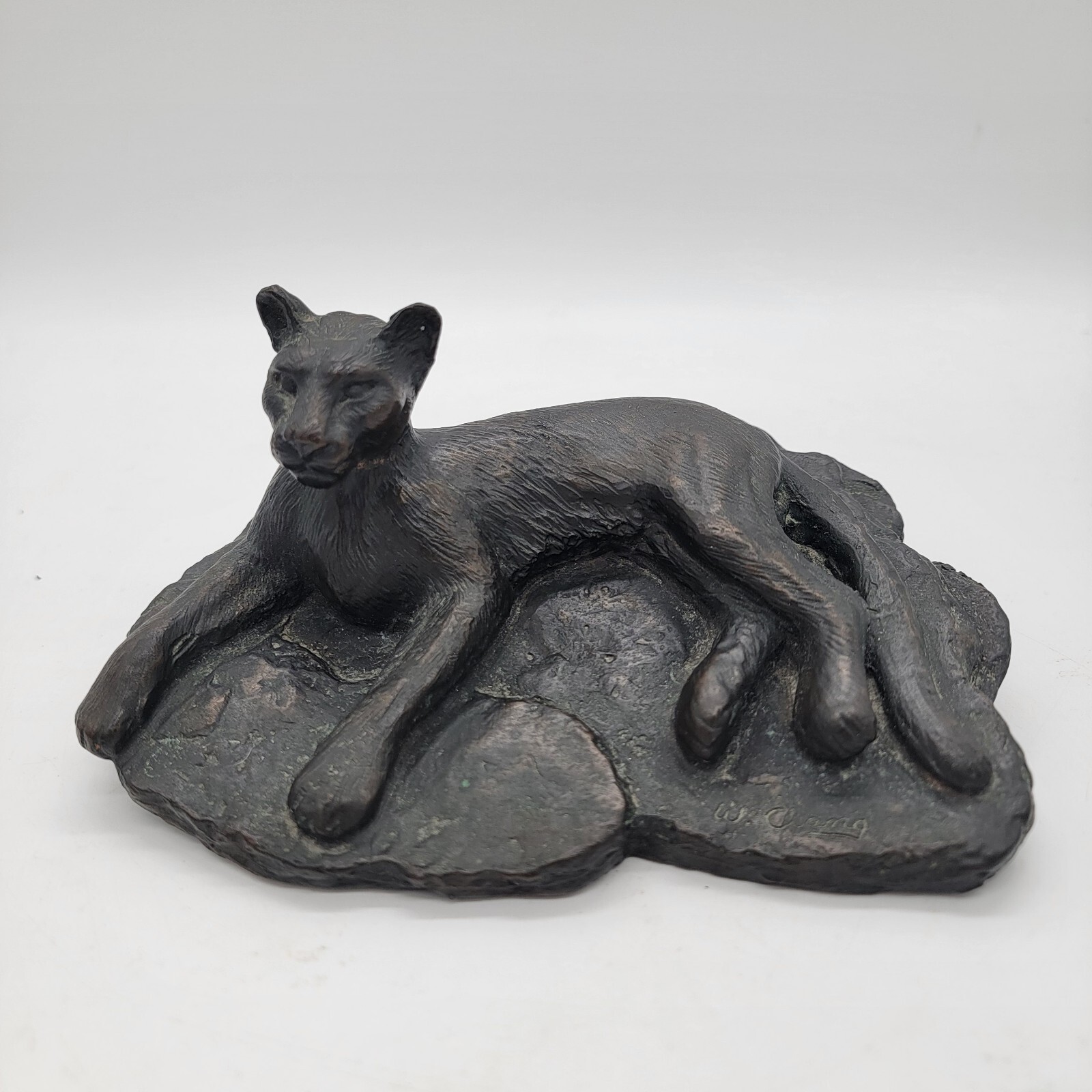 Famous Artist Sculptor Wah Ming Chang The Puma Signed Bronze Sculpture ...