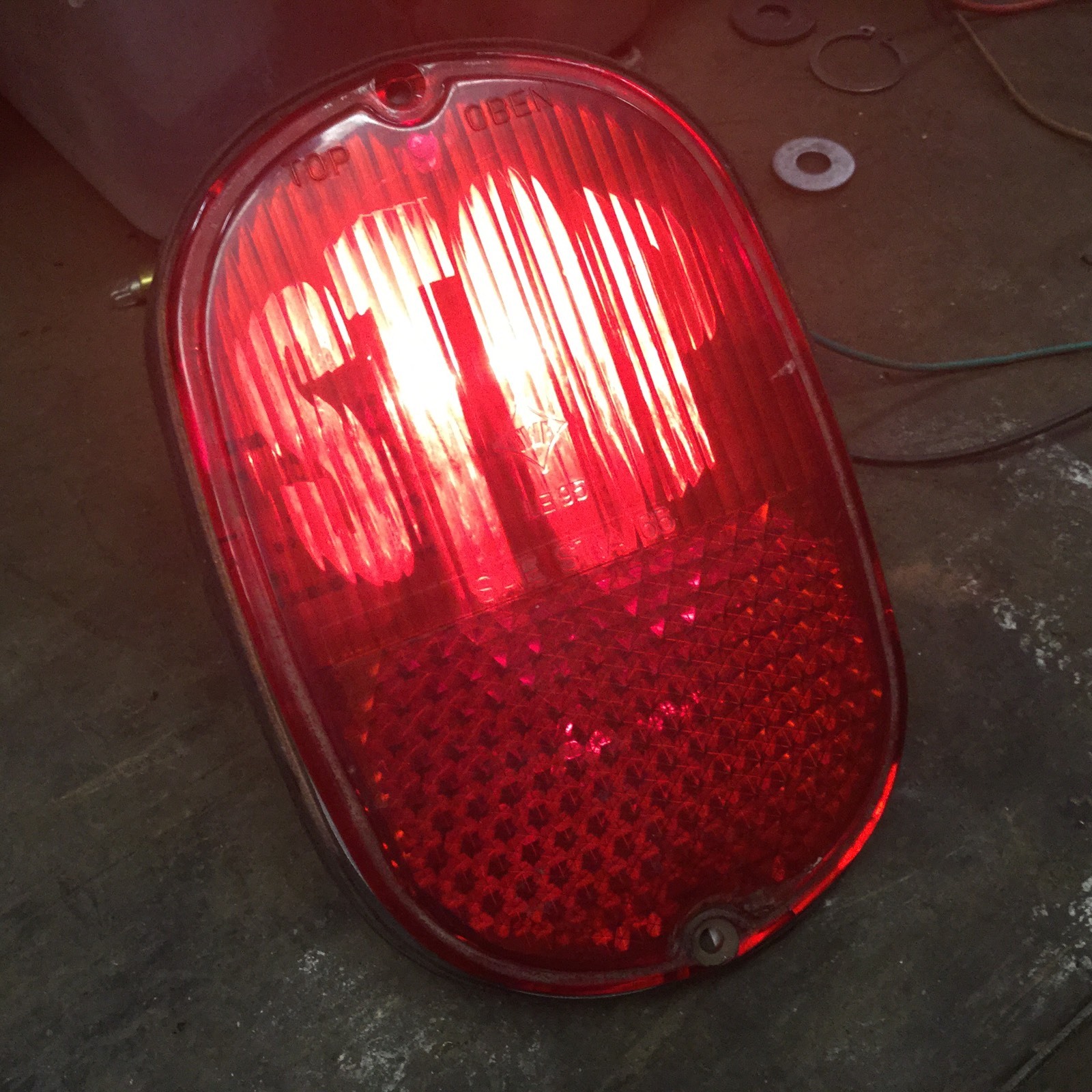 AirCooled Bus Tail Light Diffusers 62-71 Prt# VRD202 (Stop) | eBay