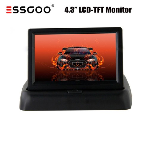 4.3 inch Foldable 170° TFT LCD Monitor Screen For Car Rear View ...