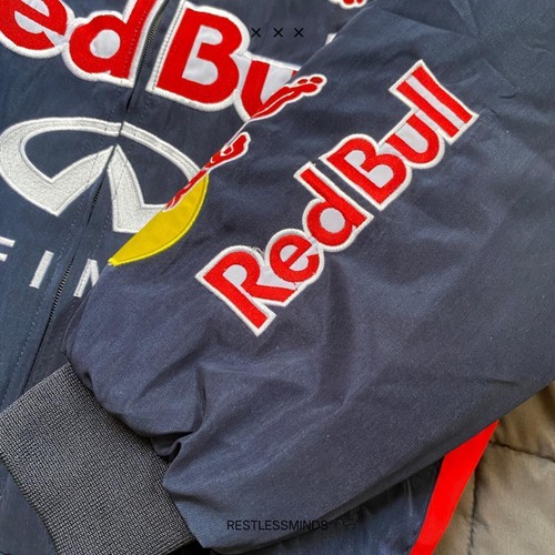 Red Bull F1 Racing Jacket Bomber Embroidered and Quilted Inside | eBay