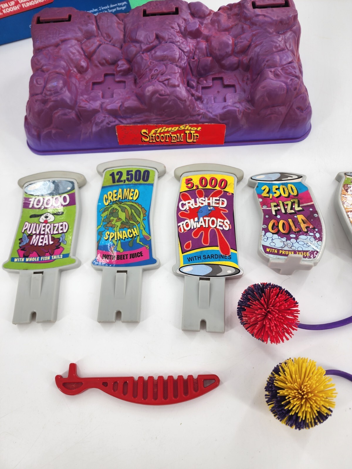 Vintage 1997 Koosh Flingshot Fling Shot Shoot'em Up Target Game Set ...