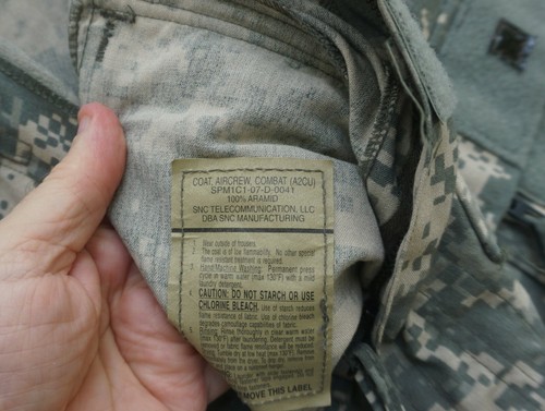 Army Aircrew Combat Coat (A2CU), size Large Regular (Gray Bk Case) | eBay