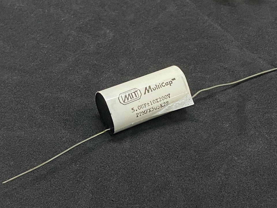 1pcs- Multicap MIT PPMFX 5uF 200V 10% PPMFX505K2R Audio Axial Film ...