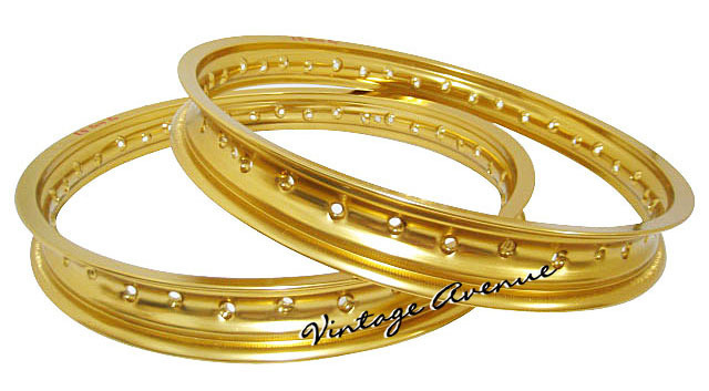 YAMAHA IT250 H/J 1981 1982 '81 '82 ALUMINIUM (GOLD) WHEEL RIM FRONT 21 ...