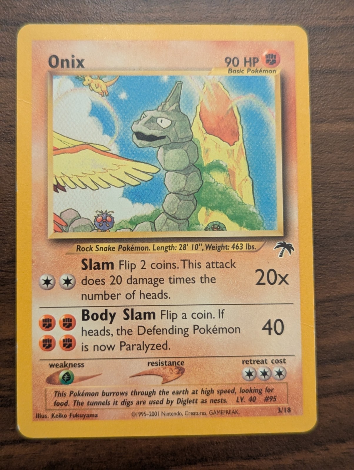Onix 3/18 Southern Islands Promo Pokemon Card Rare Moderately Played | eBay