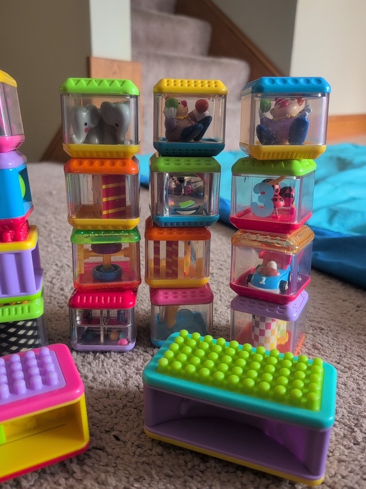 Fisher Price Peek a Boo Blocks Set 42 Pieces | eBay