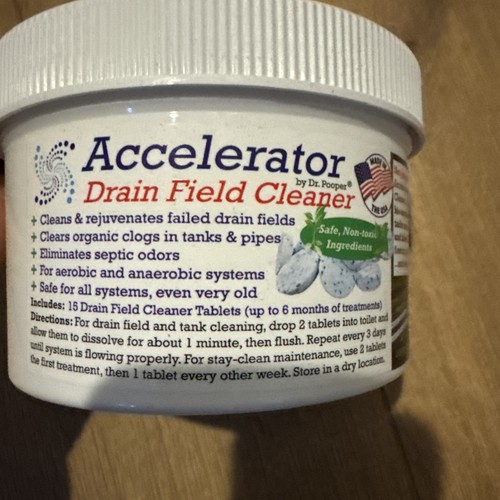 NEW Accelerator Drain Field Cleaner by Dr. Pooper Clears Septic Tanks ...