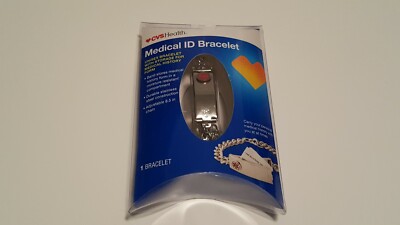 CVS Medical ID Bracelet - Adjustable Chain - Storage for Medical ...