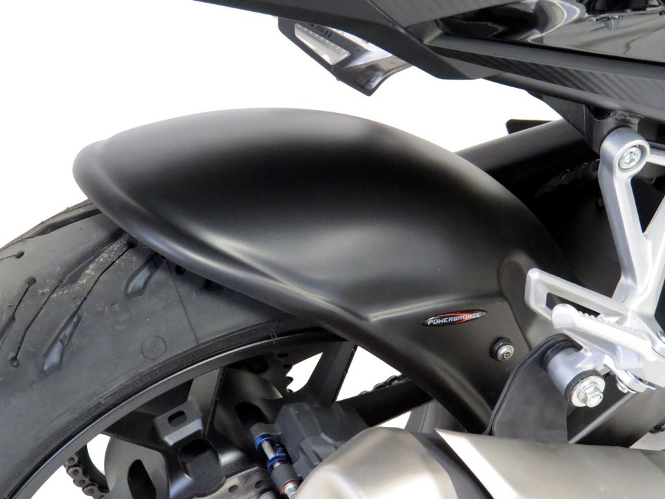 Fits Honda NX500 2024 > Matt Black & Silver Mesh Rear Hugger by ...