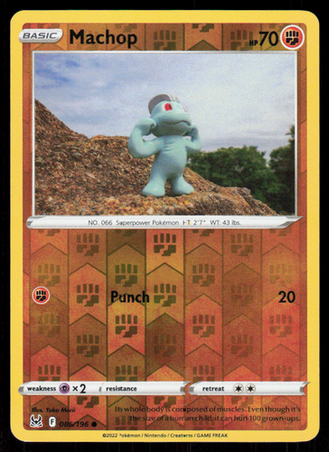 Machop 086/196 Reverse Holo 2022 Pokemon Lost Origin NM | eBay