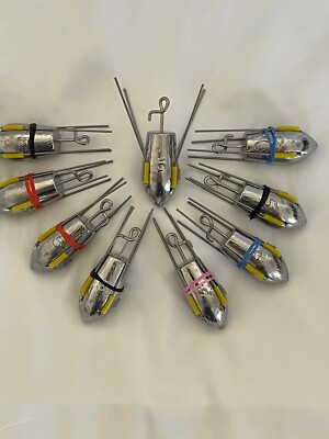 10x5oz Namix Style Gripper Sea Fishing Lead,Weight With Clip Tails ...