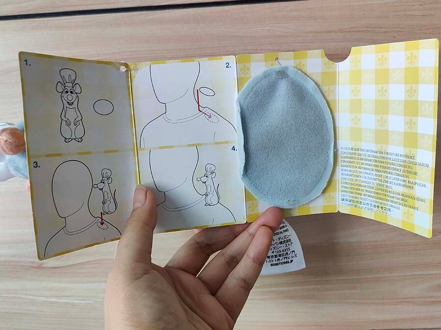 Disney Store Ratatouille Chef Remy Magnetic Shoulder Plush Toy New | eBay