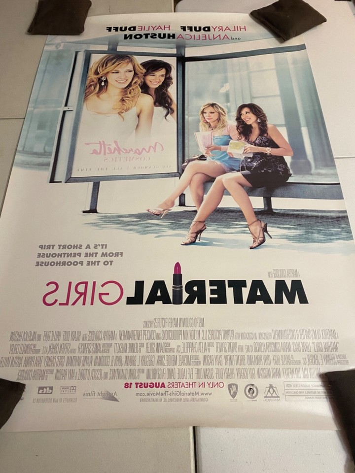Material Girls Movie Poster 40” by 27” 2006 Double Sided #20 Hilary ...