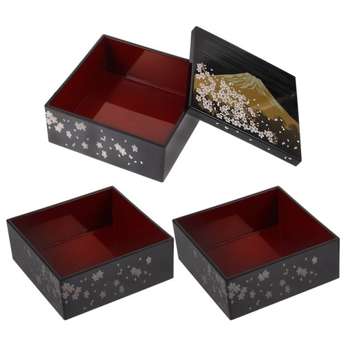 Mount Fuji Sushi Box Récipient À Bento Traditionnel Cas De Pique- | eBay