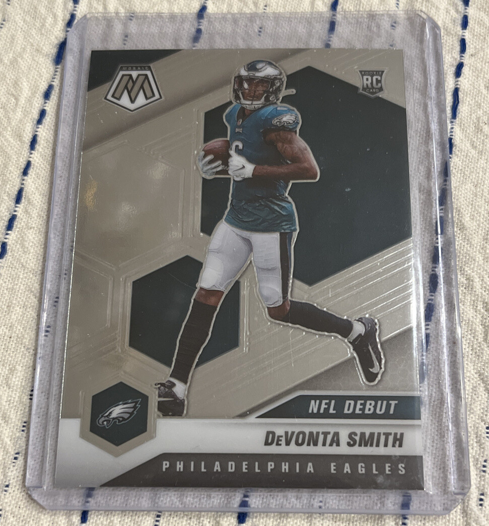 2021 Mosaic DeVonta Smith NFL Debut Rookie Card RC #246 Eagles | eBay