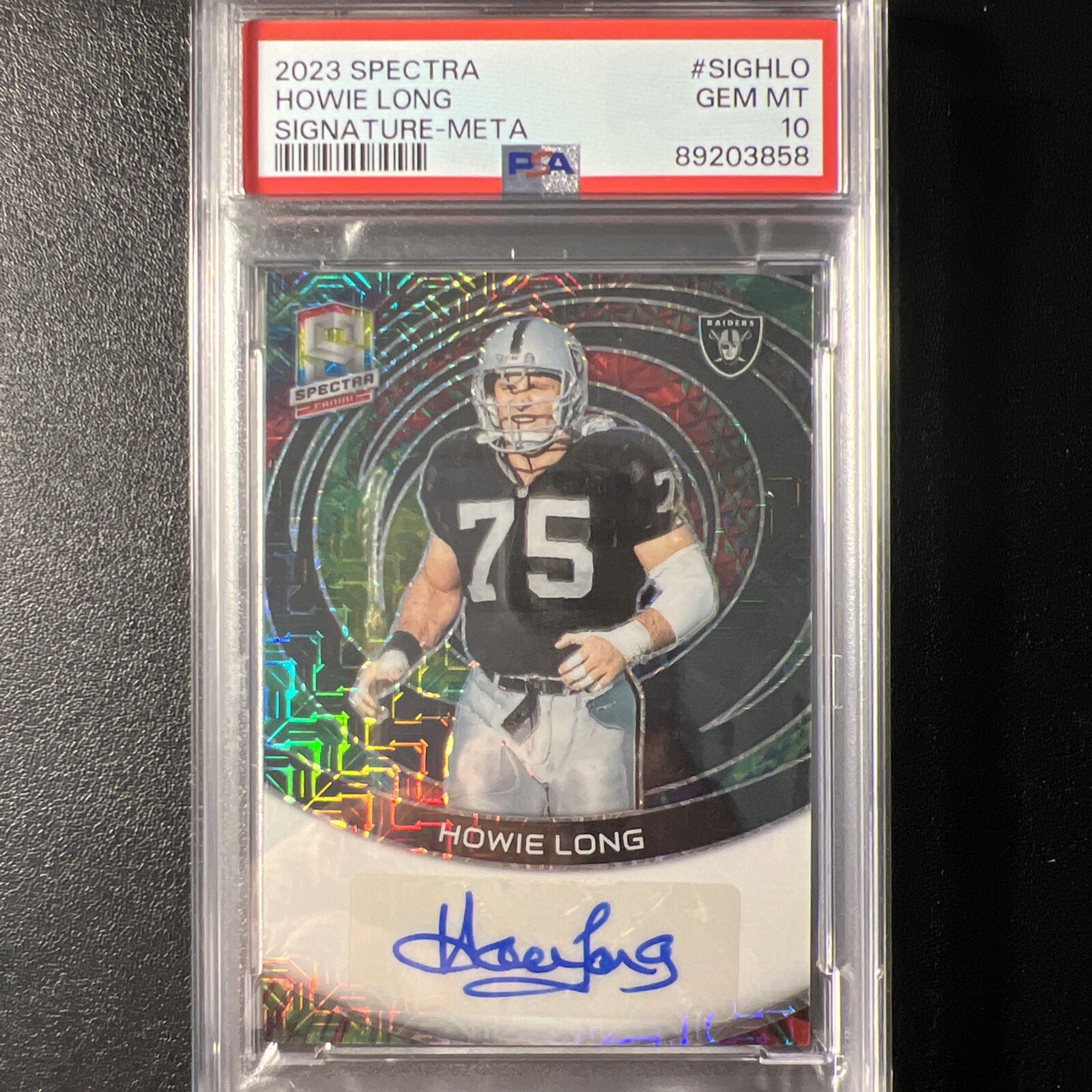 2023 Spectra Howie Long Meta Autograph /25 Raiders PSA 10 | eBay