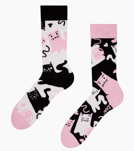 Sleepy Kitties Recycled Cats Odd Cotton Socks Underwear Fun Gift for ...