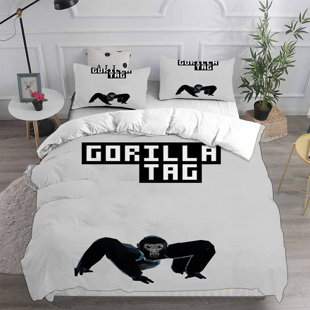 Gorilla Tag Monkey Duvet Cover+Pillowcase Single Double Queen Bedding ...
