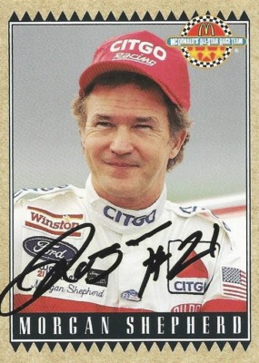 MORGAN SHEPHERD AUTOGRAPHED 1992 MAXX MCDONALDS RACING NASCAR PHOTO ...