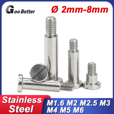 M1.6 M2 M2.5 M3 M4 M5 M6 Slotted Cheese Head Shoulder Screw Stainless ...