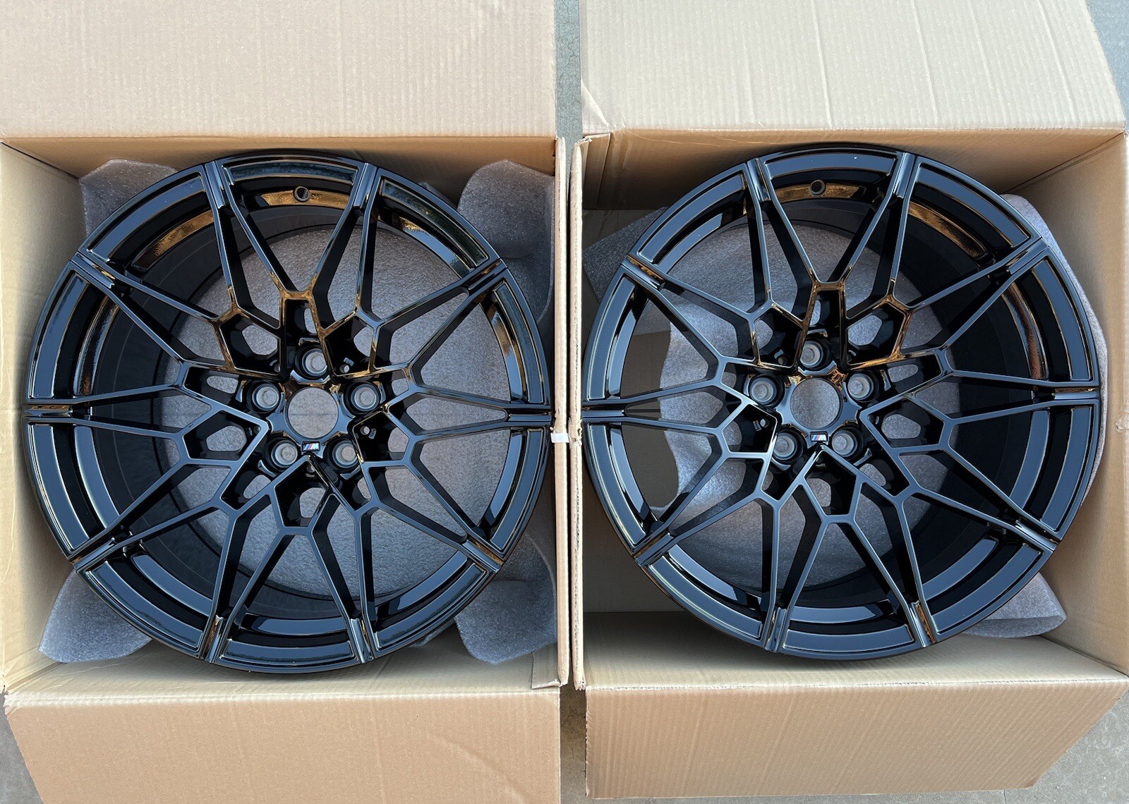 ONE BRAND NEW OEM BMW M3 M4 FRONT 19” 826M BLACK WHEEL RIM! 36117882868 ...