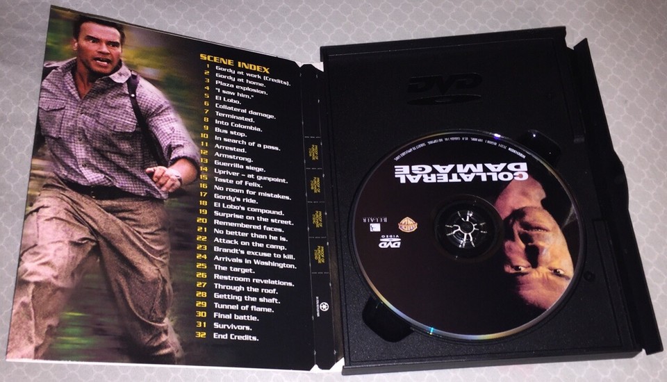 Collateral Damage (DVD, 2002, Widescreen) Arnold Schwarzenegger ...