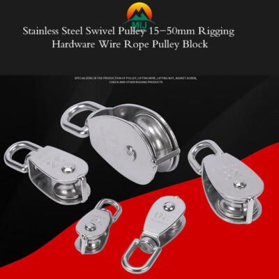 Metal Sheave Fixed Pulley Crown Block Wheel Single/Double Pulley 15 ...
