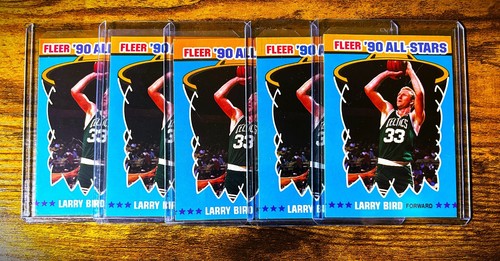 5 1990-91 Fleer Basketball All Star #2 Larry Bird Boston Celtics HOF ...