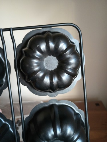 Norpro Mini Fluted Cake Pan, Non-stick 6 Linking Pans Recipes Included ...