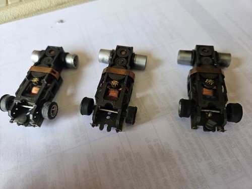 3 Vintage Aurora AFX Specialty Non Mag Chassis Slot Car. Strong Running ...