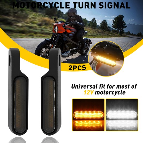 Mini LED Motorcycle Turn Light Signals Blinker Indicator Running Lamps ...