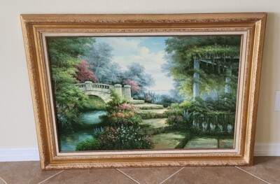 PAINTING / WALL ART - Kincade Like (not a Kincade), Bridge Over Water ...