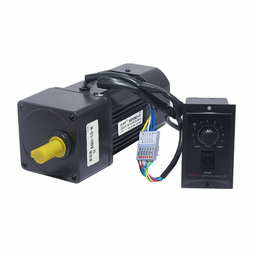 220V 90W AC Gear Motor Variable Speed Controller Strong 2.7-415 RPM/Min ...