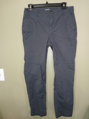 The Loft Size 2 The Monroe Slim Gray Work Cotton Work Pants 26 Inch ...