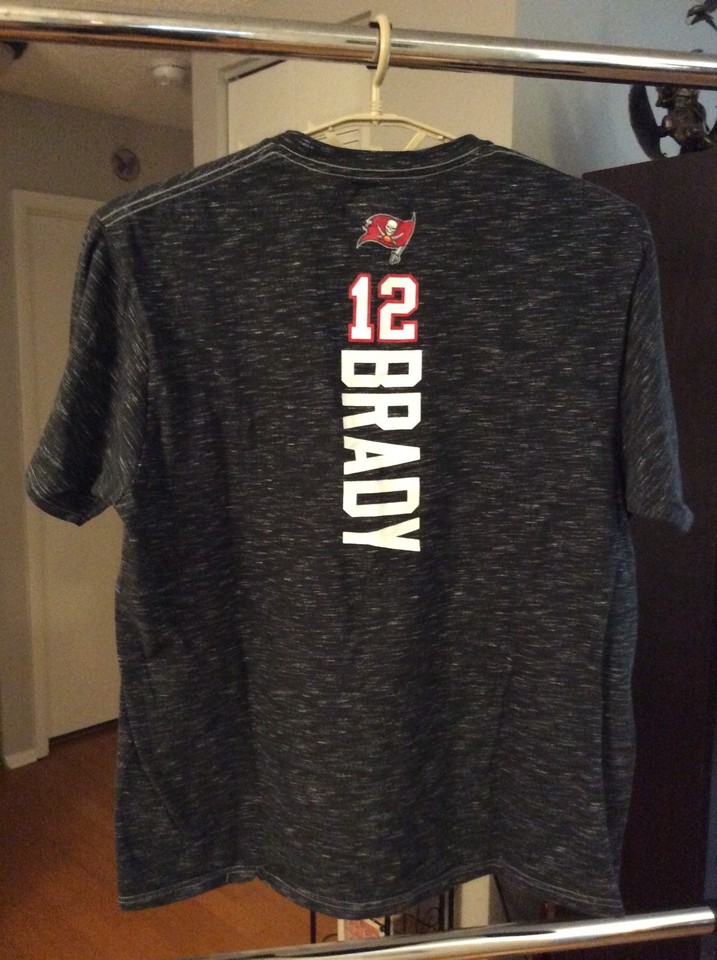 Tampa Bay Buccaneers Tom Brady Gray Shirt Adult Extra Large XL | eBay