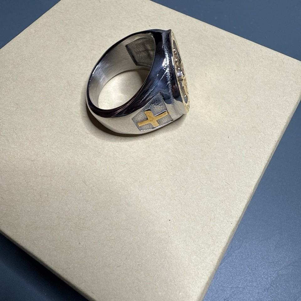 St. Christopher Men’s Signet Ring Size 10 | eBay