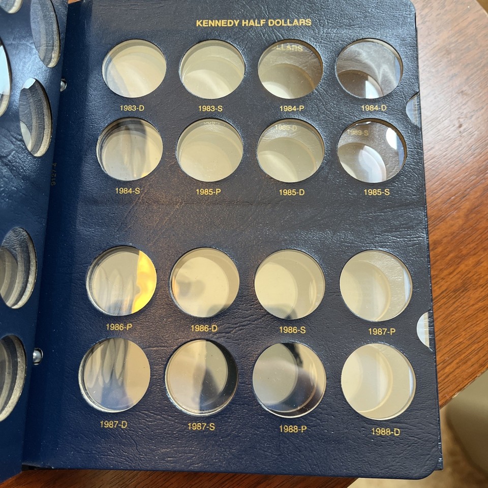 WHITMAN CLASSIC COIN ALBUM #9127 KENNEDY HALF DOLLARS 1964- (NEW) | eBay