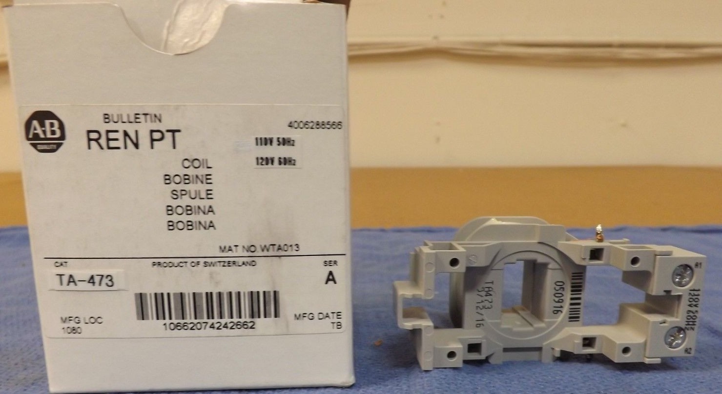 TA-473 ALLEN BRADLEY IEC COIL 110V 50HZ/120V 60HZ FOR USE W/ 100/104-C09, | eBay