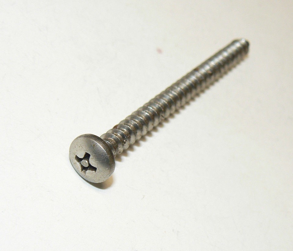 #10 x 2 1/2" Pan Head Phillips-Pin Security S/S Sheet Metal Screws - 20 ...