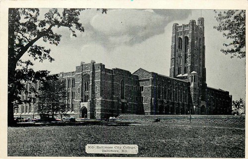 Postcard Baltimore City College Unposted | eBay