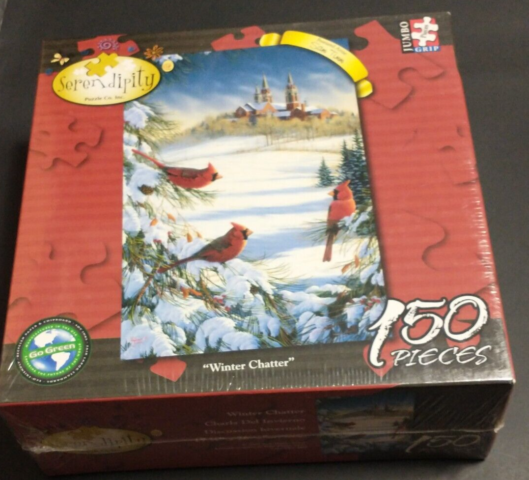 Serendipity Sam Timm USA Made 150 Piece Jigsaw Puzzle Winter Chatter ...
