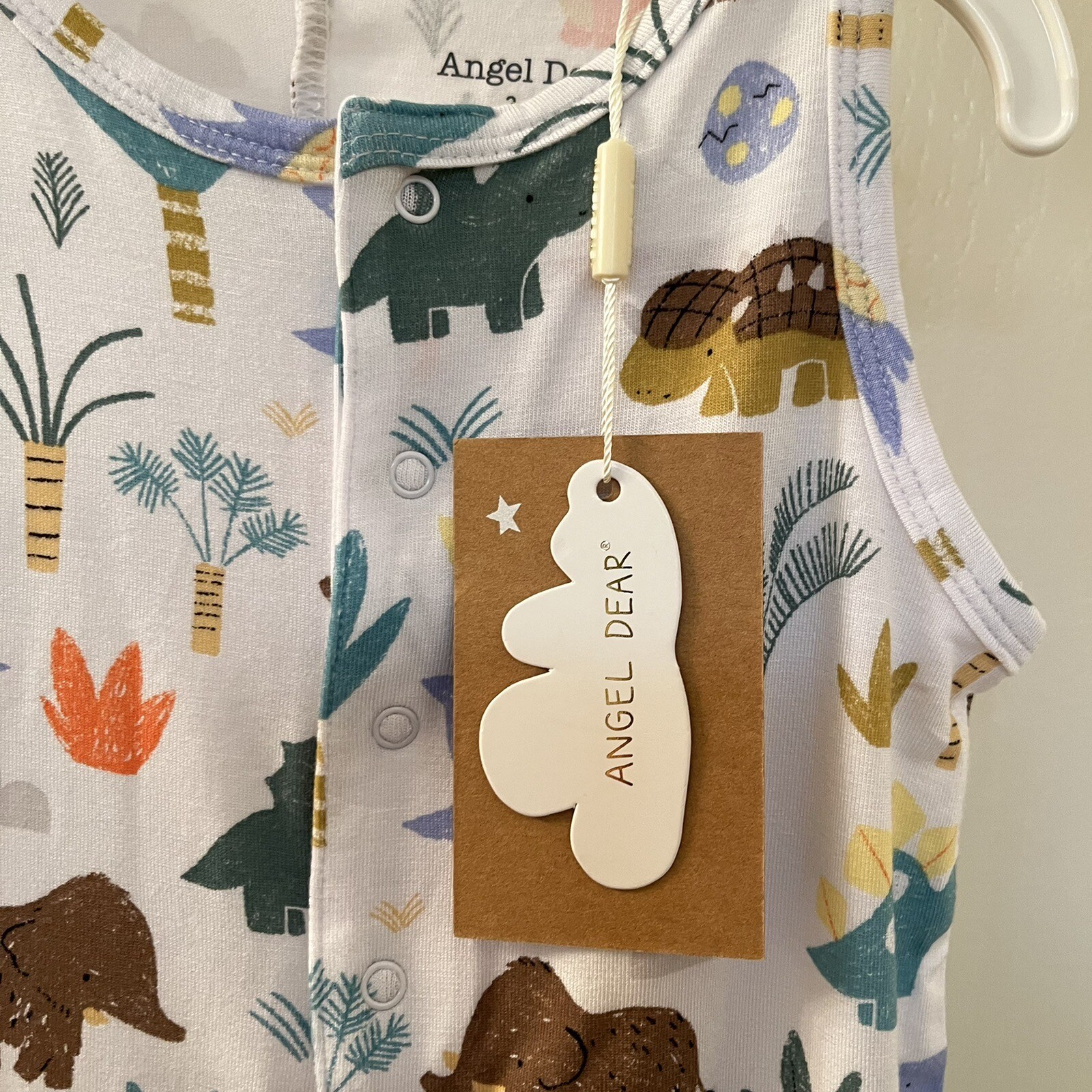 Angel Dear Cute Dino Dinosaur Shortie Romper Bamboo Boys Size 3-6 ...