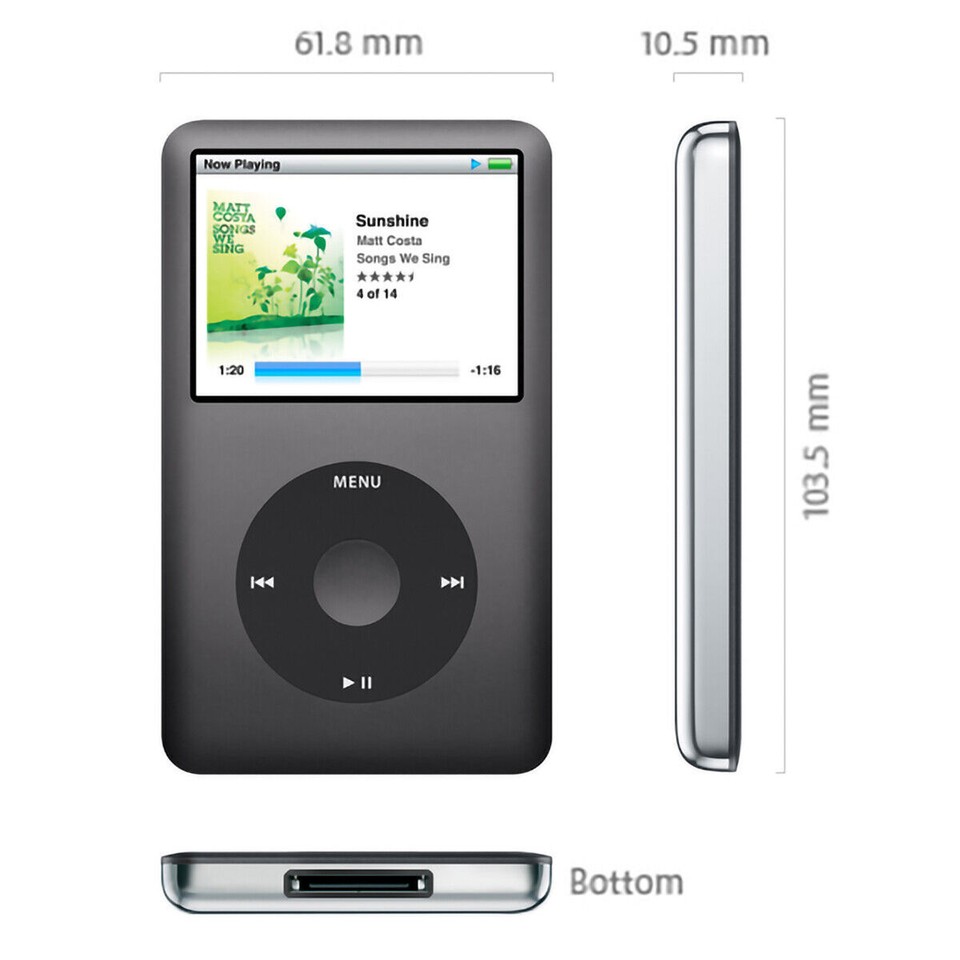 Brand New Apple iPod Classic 7th 160GB 256GB 1TB 2TB Gen Best Gift ...