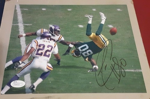 DONALD DRIVER GREEN BAY PACKERS SIGNED AUTOGRAPHED 8X10 PHOTO JSA/COA # ...