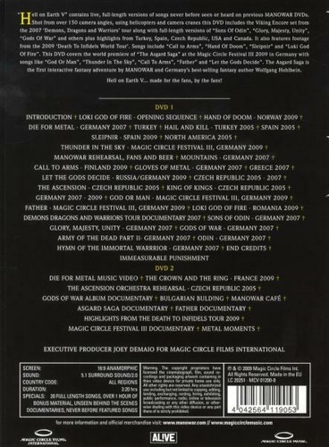 Hell On Earth Part V von Manowar (DVD, 2009) for sale online | eBay UK