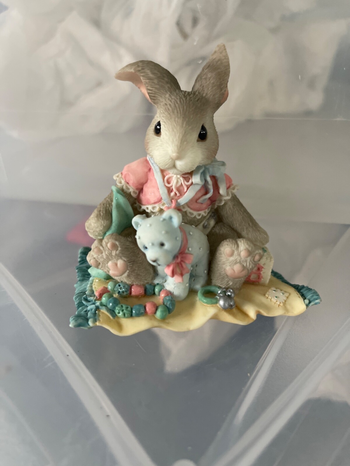 Blushing Bunnies 1997 Enesco SOME BUNNY SPECIAL On Blanket #295647 ...